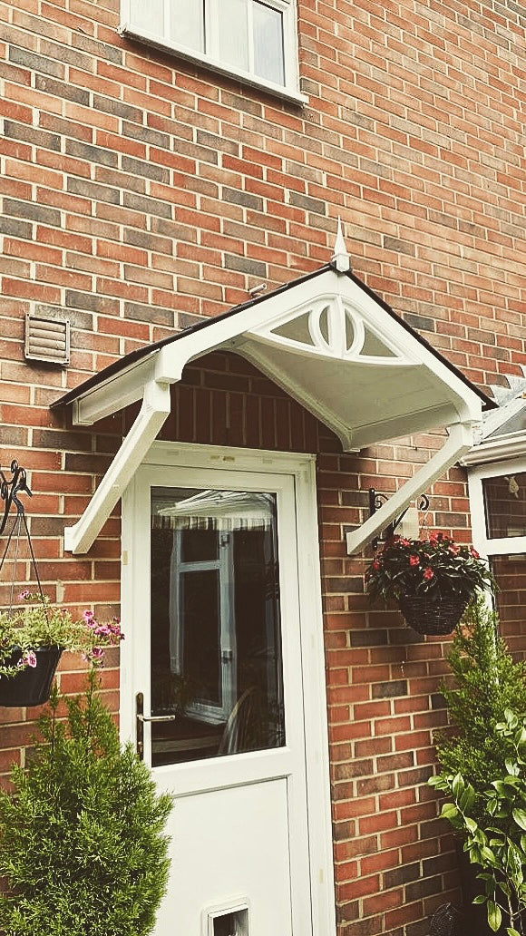 UK CANOPIES - unique, stylish and practical flat-packed door canopies